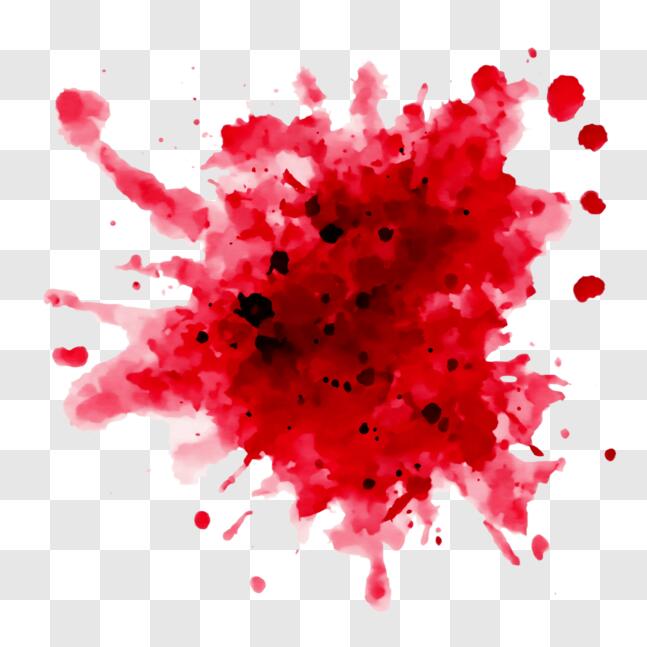 Download Red Paint Splatter - Illustration or Decoration PNGs Online ...