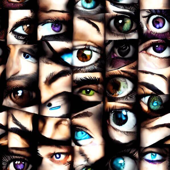 Download Collage of Different Eye Shapes and Colors Patterns Online ...