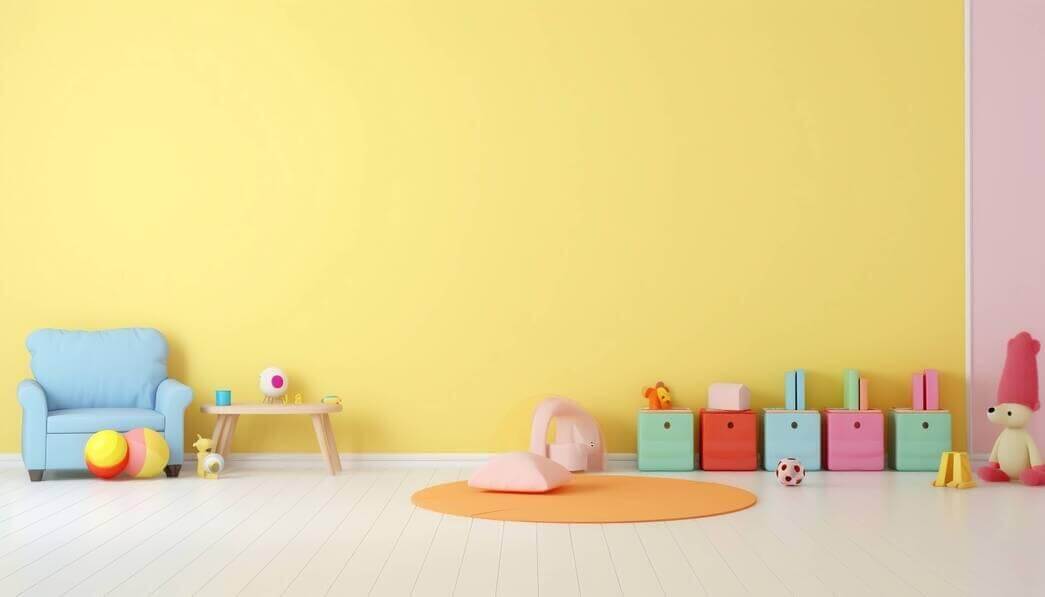 Download Child's Playroom with Bright Colors and Toys Backgrounds ...