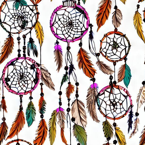 Download Colorful Dreamcatcher Pattern Patterns Online - Creative Fabrica