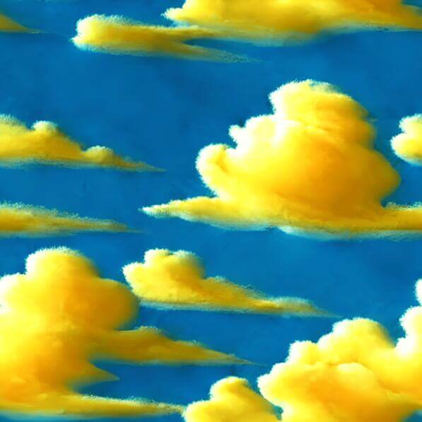 Download Animated Wallpaper: Yellow and Blue Sky with Clouds Patterns ...