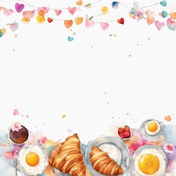 Download Breakfast Items Watercolor Background Backgrounds Online ...