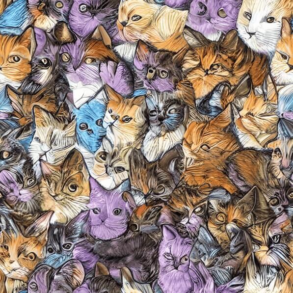 Download Group of Cats in Various Colors and Patterns Patterns Online ...