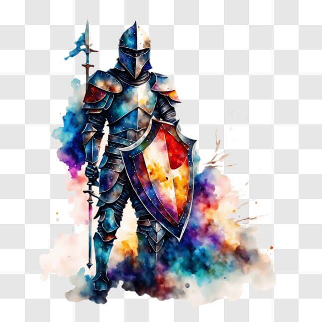 Download Watercolor Painting of Armored Knight PNGs Online - Creative ...