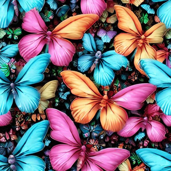 Download Brightly Colored Butterfly Seamless Pattern Patterns Online ...