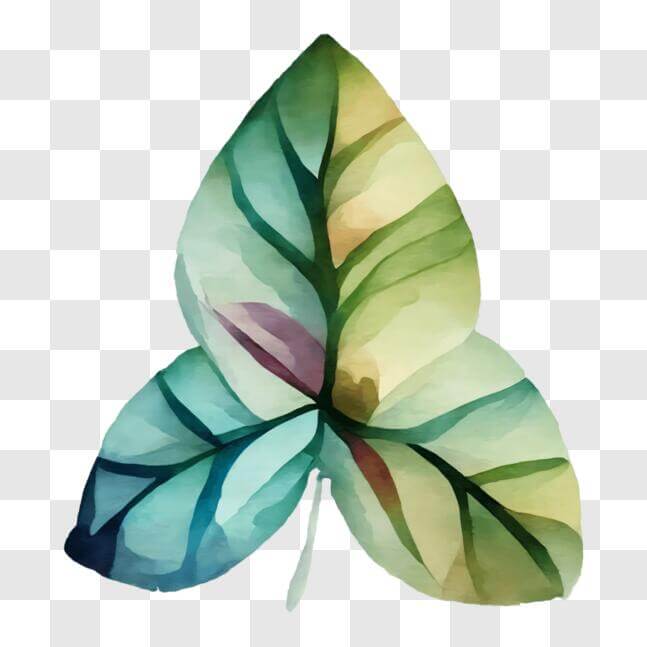 Download Abstract Watercolor Leaf Artwork PNGs Online - Creative Fabrica