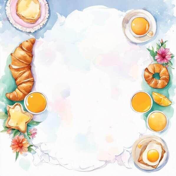 Download Breakfast Spread with Croissants, Pastries, Eggs, and Coffee ...