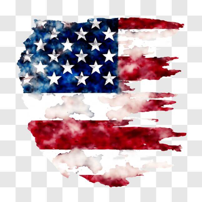 Download Distressed American Flag Painting PNGs Online - Creative Fabrica