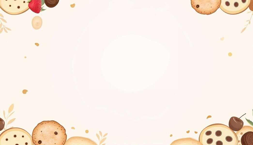 Download Cookies and Berries Artistic Frame Background Backgrounds ...
