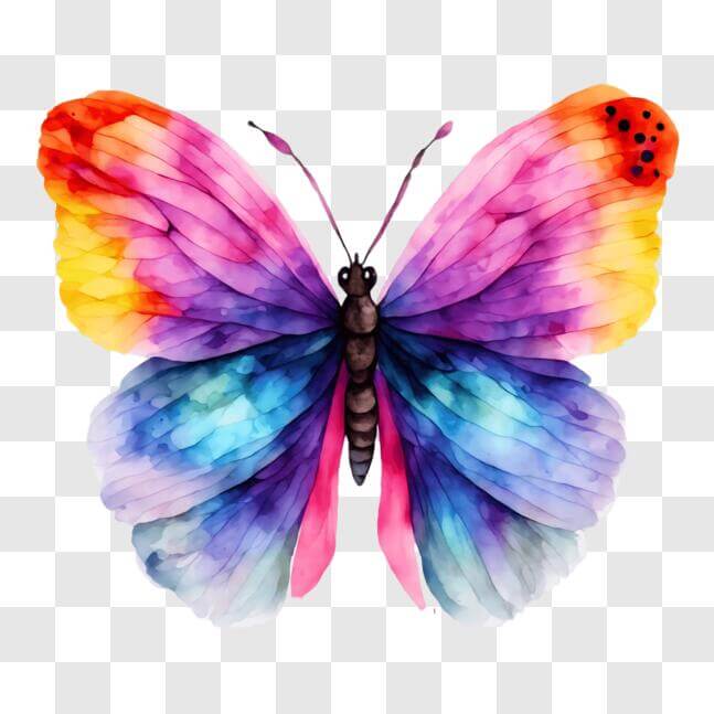 Download Colorful Watercolor Butterfly PNGs Online - Creative Fabrica
