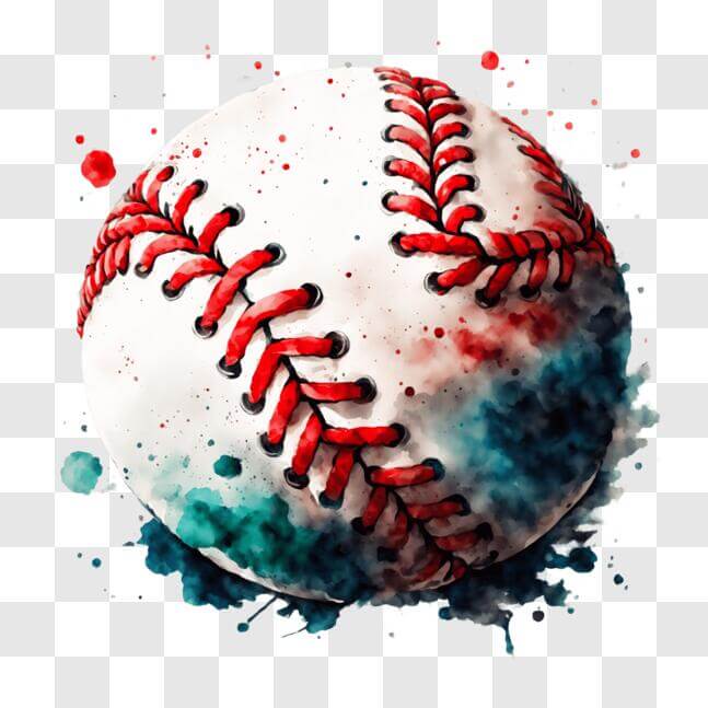 Download Colorful Paint Splatter Baseball PNGs Online - Creative Fabrica