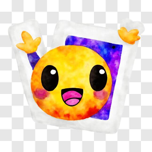 Download Yellow Emoji Holding Electronic Device PNGs Online - Creative ...