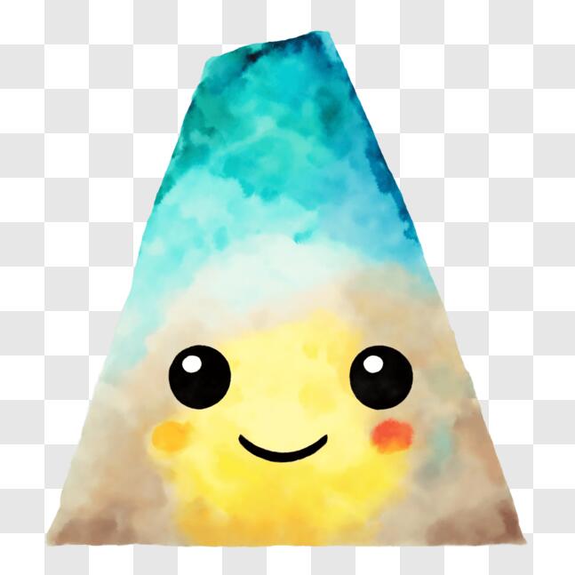 Download Colorful Smiling Triangle Artwork PNGs Online - Creative Fabrica