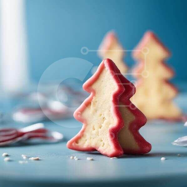 Delicious Christmas Tree Cookies for the Holiday Season stock photo ...