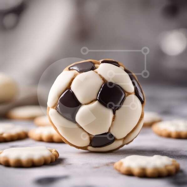 Delicious Soccer Ball Cookie for Sports-themed Parties stock photo ...