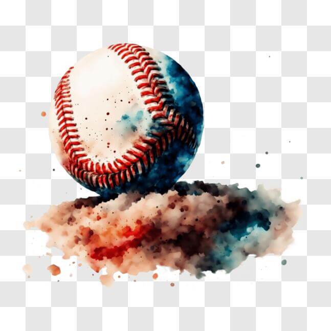 Download Abstract Baseball on Paint Splatters PNGs Online - Creative ...
