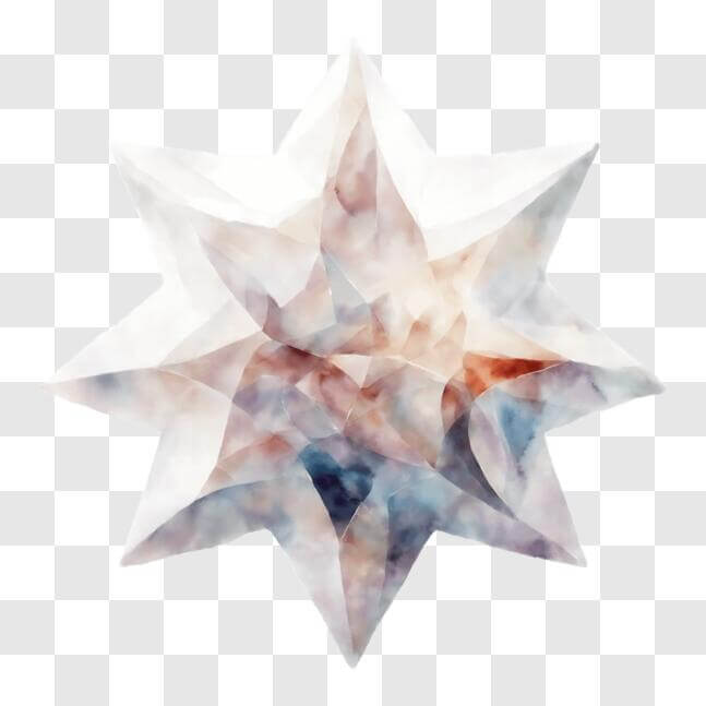 Download Abstract Star Shape in Polygonal Design PNGs Online - Creative ...