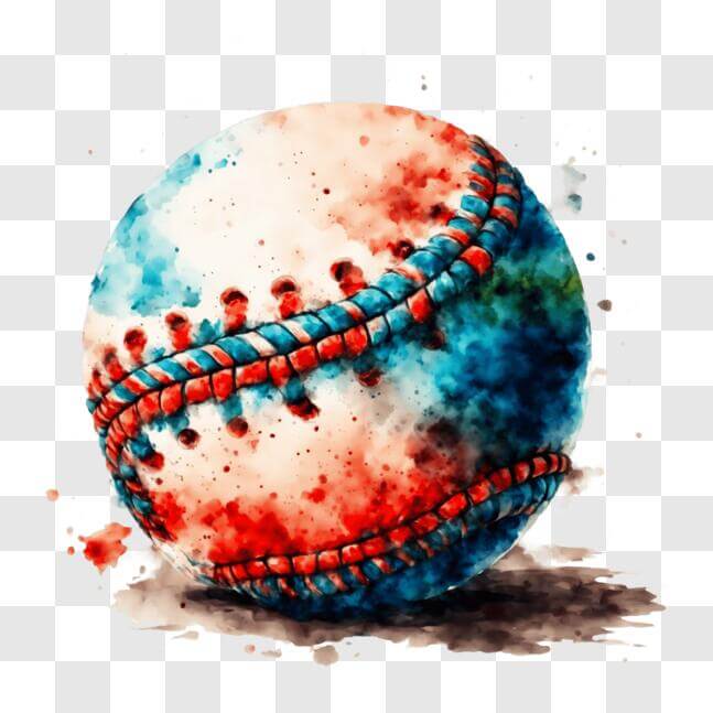 Download Colorful Baseball on Black Background PNGs Online - Creative ...