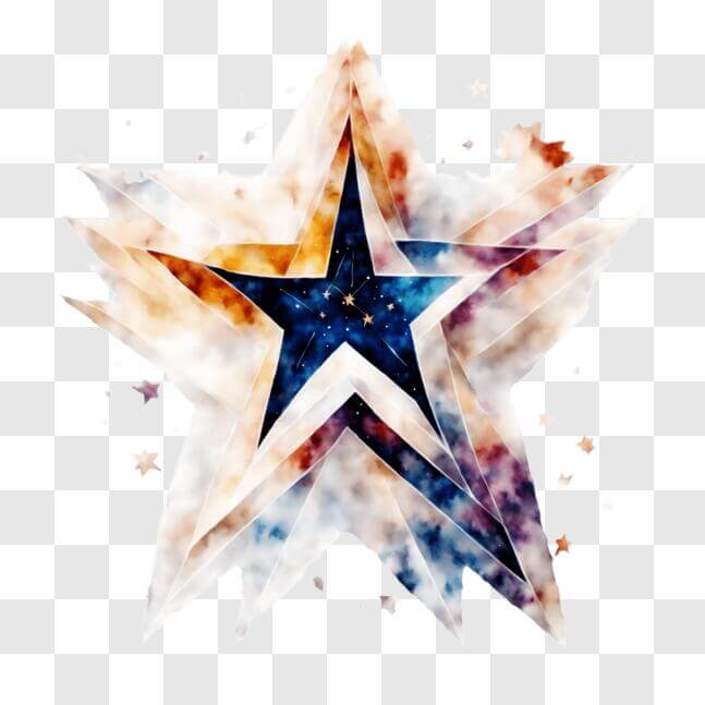 Download Colorful Star-shaped Design for Abstract Art PNGs Online ...