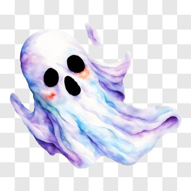 Download Watercolor Ghost Floating in the Air for Halloween Decor PNGs ...