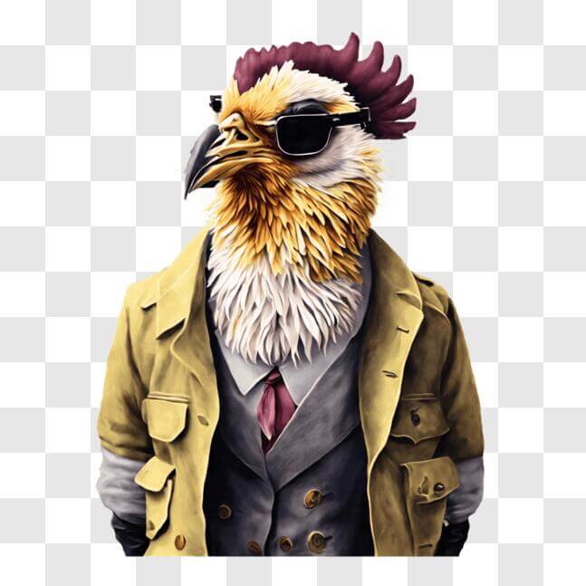 Download Chicken Wearing Sunglasses and Tuxedo Jacket PNGs Online ...