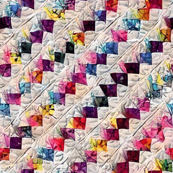 Download Colorful Quilt with Squares and Triangles Patterns Online ...