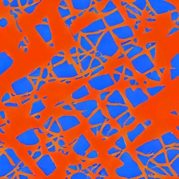 Download Orange and Blue Abstract Pattern with Squares and Triangles ...