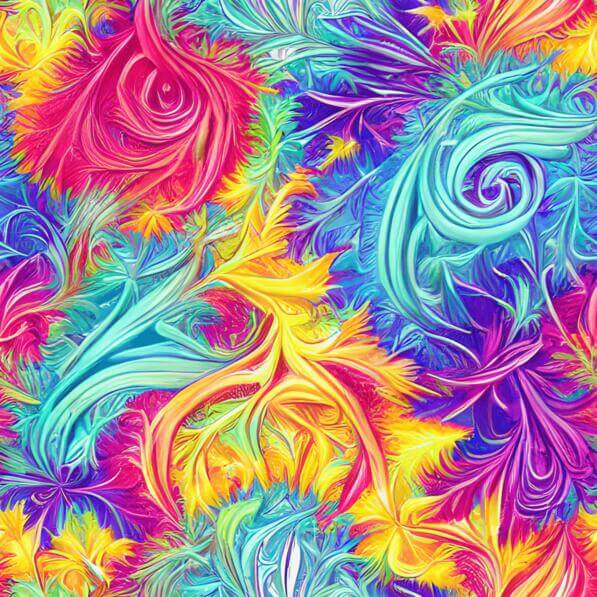 Download Colorful Abstract Pattern with Swirls of Bright Colors ...