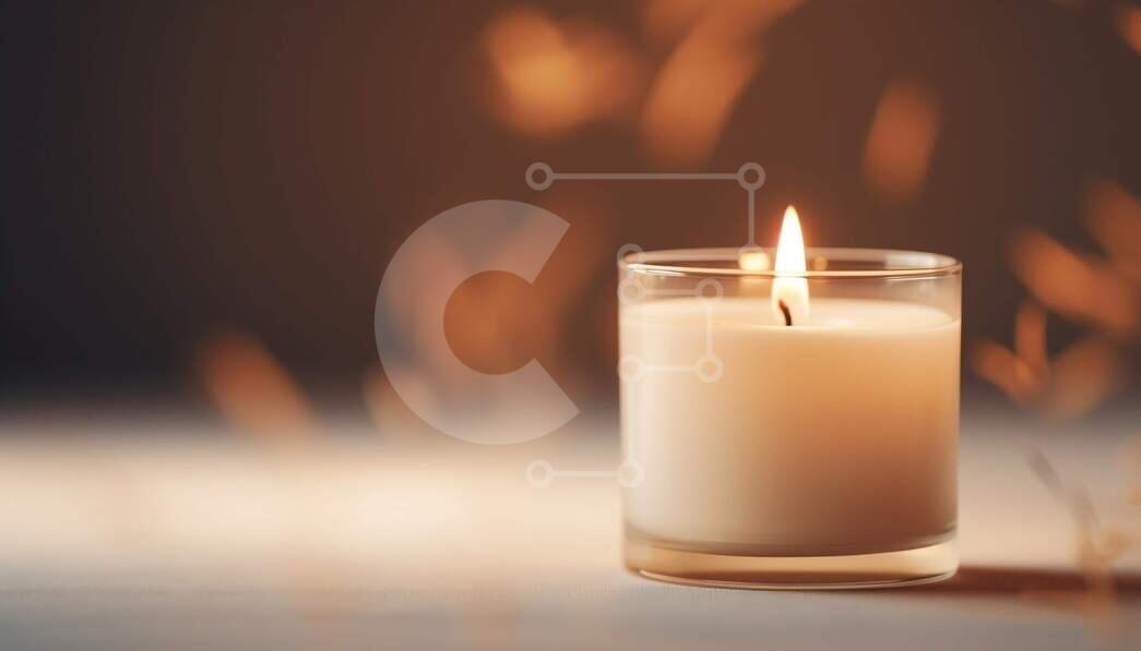 Single Candle for Meditation, Prayer, or Decoration stock photo ...