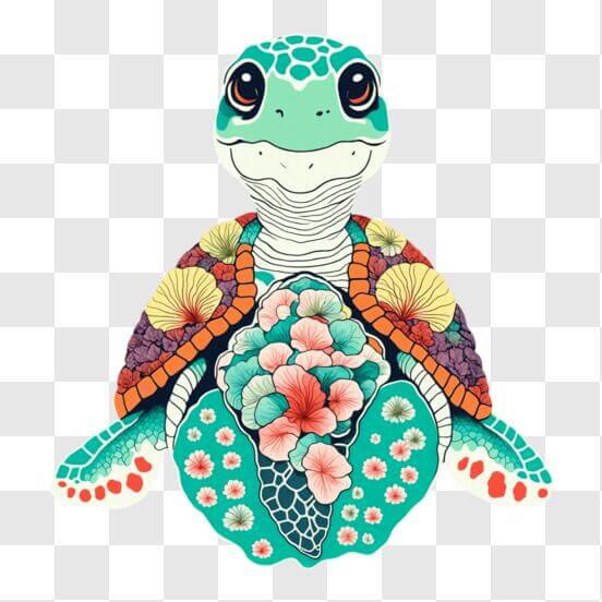 Download Endangered Turtle Walking in Tropical Landscape PNG Online ...