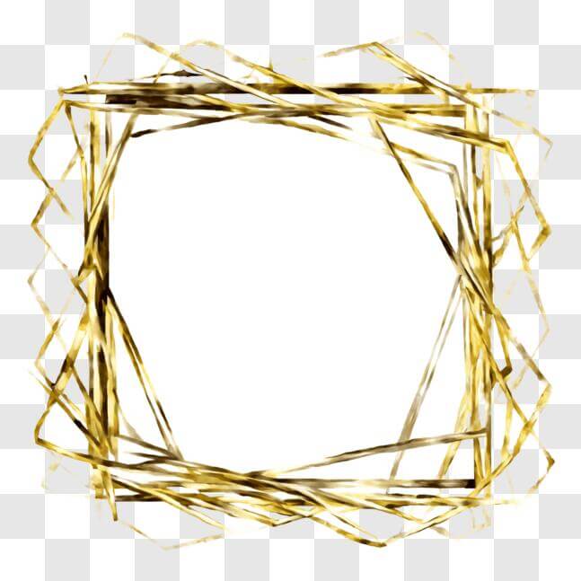 Download Golden Wire Frame for Photo and Poster Decoration PNGs Online ...