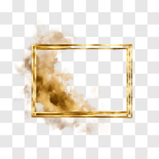 Download Gold Splatter Frame on Black Background PNGs Online - Creative ...