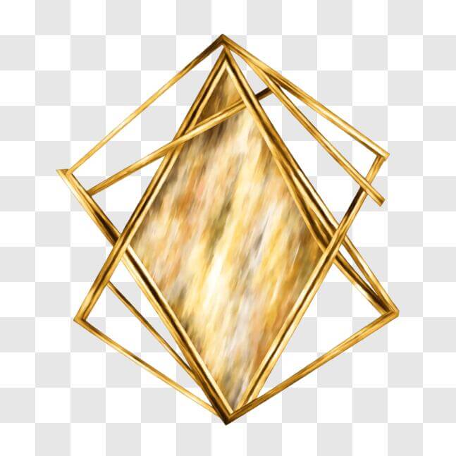 Download Gold Diamond Frame on Black Background PNGs Online - Creative ...
