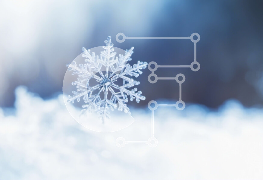 Snowflake Floating in Mid-Air stock photo | Creative Fabrica