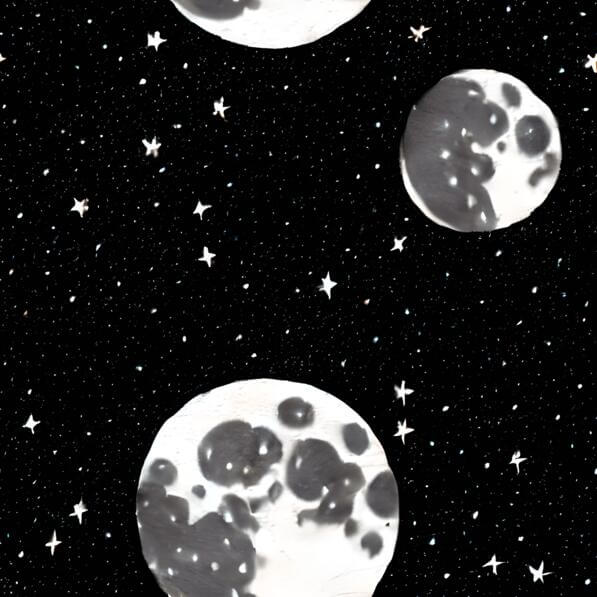 Download Black and White Moons in the Night Sky Patterns Online ...