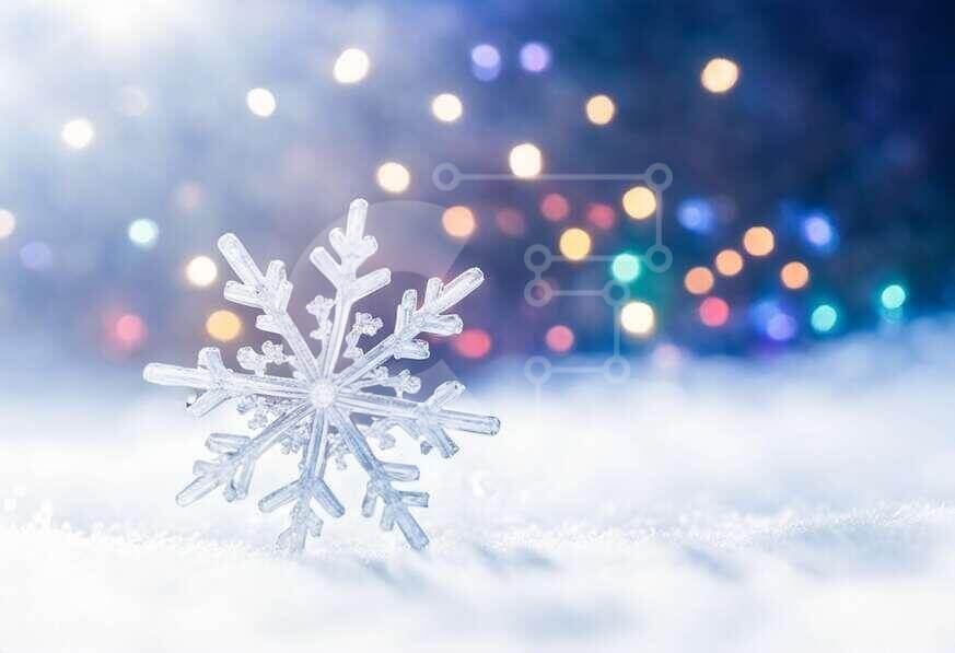 Elegant and Festive Snowflake Decoration stock photo | Creative Fabrica
