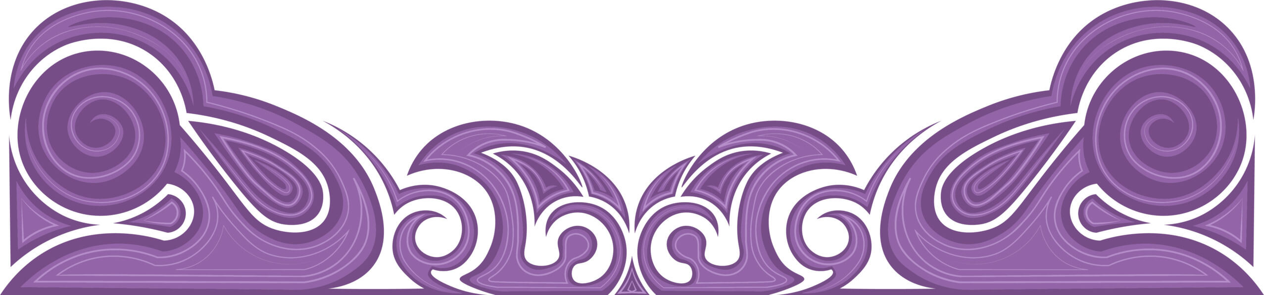 Download Purple and White Abstract Design with Swirls Borders & Corners ...