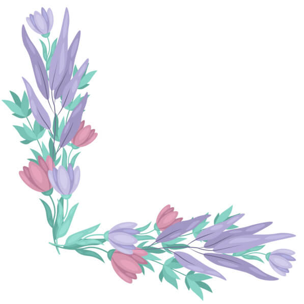 Download Letter L made of purple and pink flowers Borders & Corners ...
