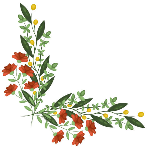 Download Triangle-shaped Floral Arrangement with Red and Green Flowers ...