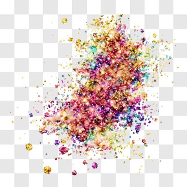 Download Colorful Glitter Explosion Abstract Pattern PNGs Online ...