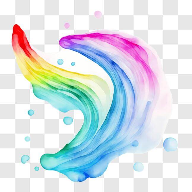 Download Abstract Rainbow Splash of Paint PNGs Online - Creative Fabrica
