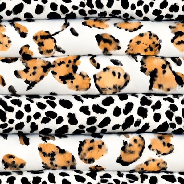 Download Leopard Print Fabric Stack in White and Black Patterns Online ...