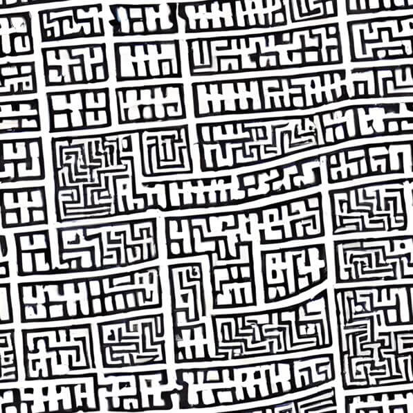 Download Black and White Maze Pattern with Squares Patterns Online ...