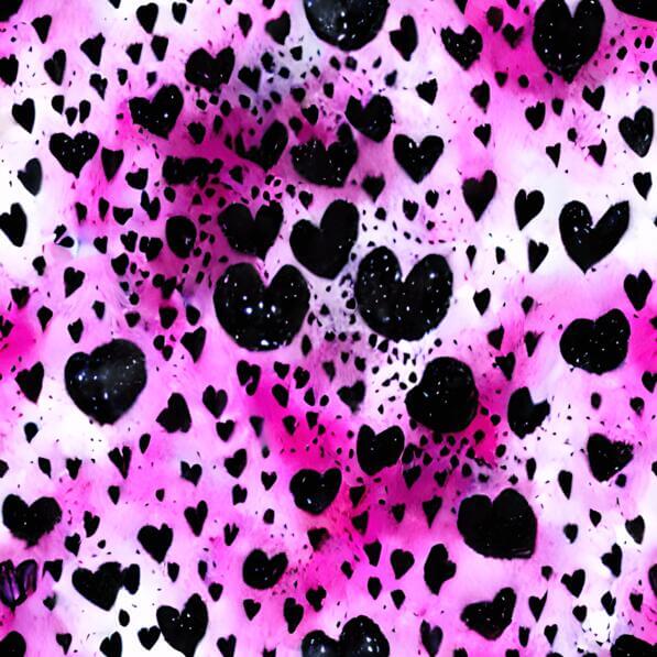 Download Pink and Black Heart Pattern Background Patterns Online ...