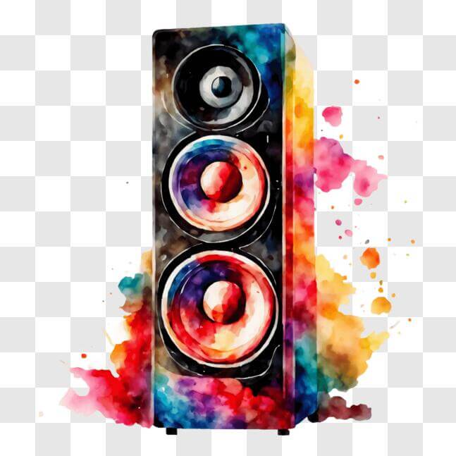 Download Colorful Speaker with Multiple Speakers PNGs Online - Creative ...