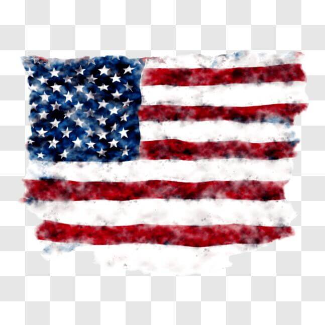 Download Colorful American Flag on Black Background PNGs Online ...