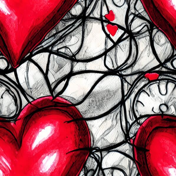 Download Rode Harten en Klokken Tekening Patronen online op Creative ...