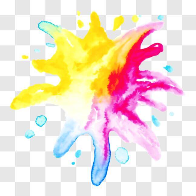 Download Color Splash of Paint | Abstract Image PNGs Online - Creative ...