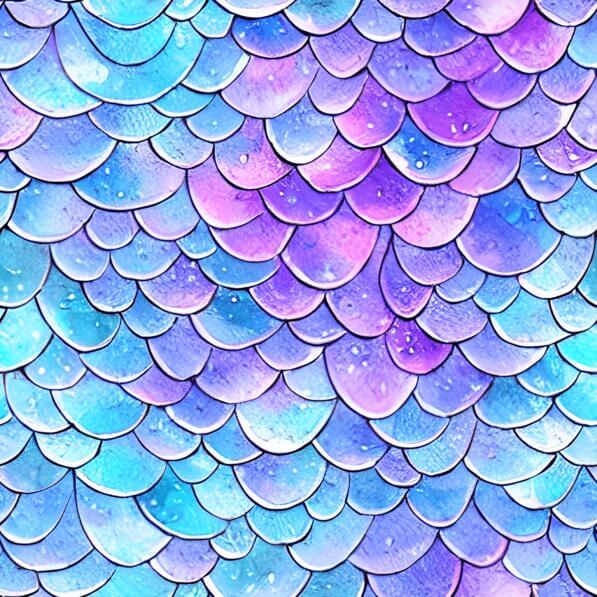 Download Seamless Mermaid Scale Pattern in Blue and Purple Patterns ...