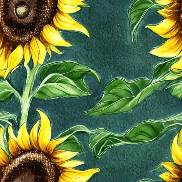 Download Two Sunflowers on Blue Background Patterns Online - Creative ...